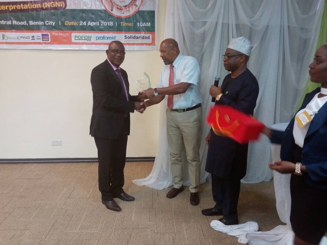 PIND's Partnership and Engagement Manager, Sylvester Okoh, receives the ... PIND's Partnership and Engagement Manager, Sylvester Okoh, receives the ...